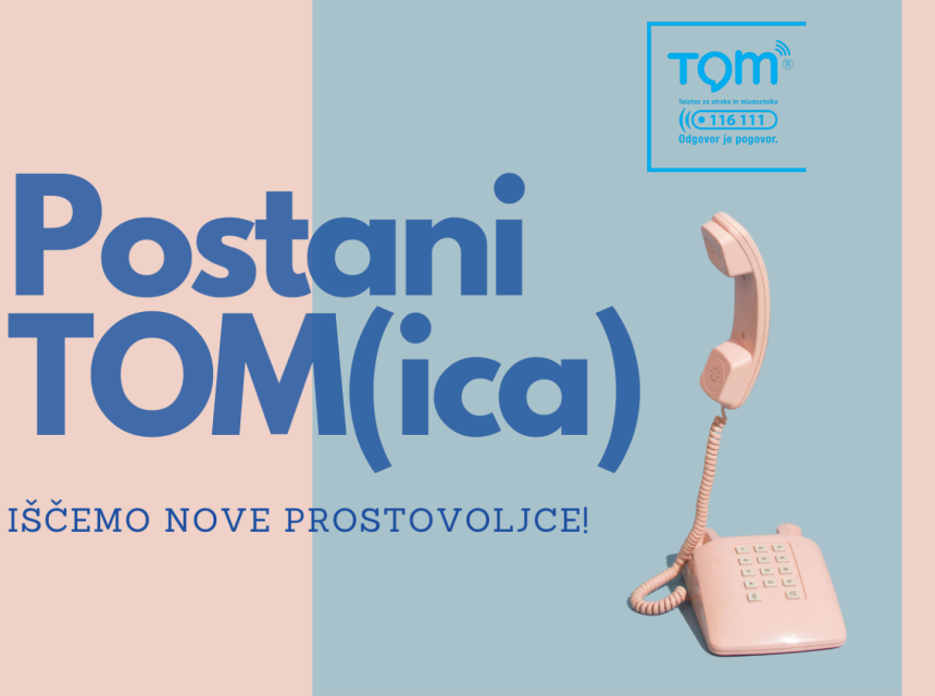 TOM išče nove prostovoljce in prostovoljke | Tom telefon